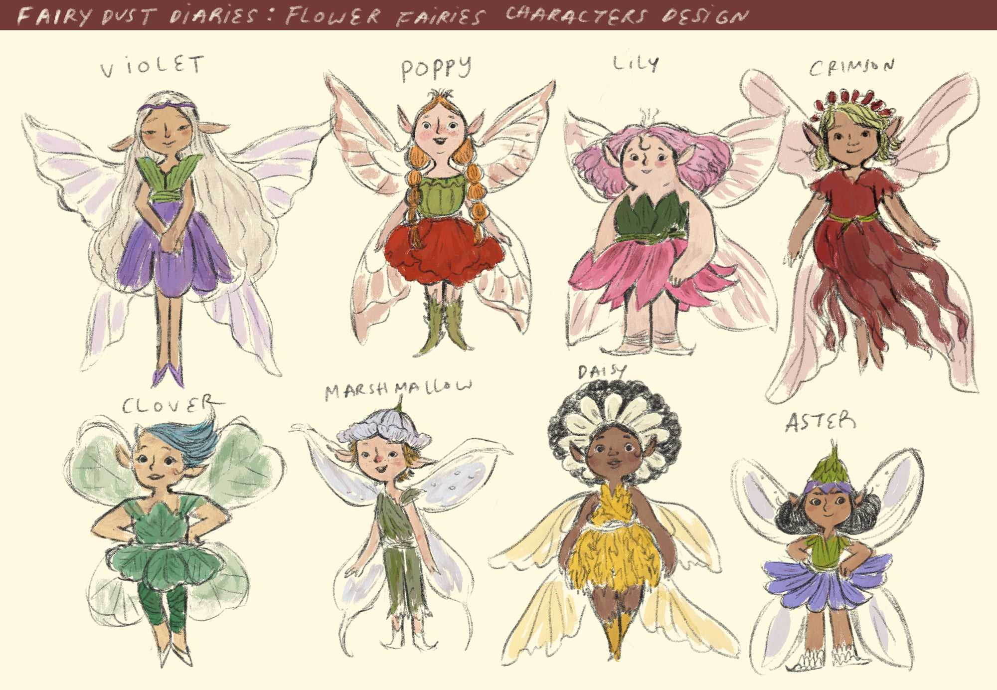 Fairy Door Diaries: Eliza and the Flower Fairies - Lenny Wen Illustrations